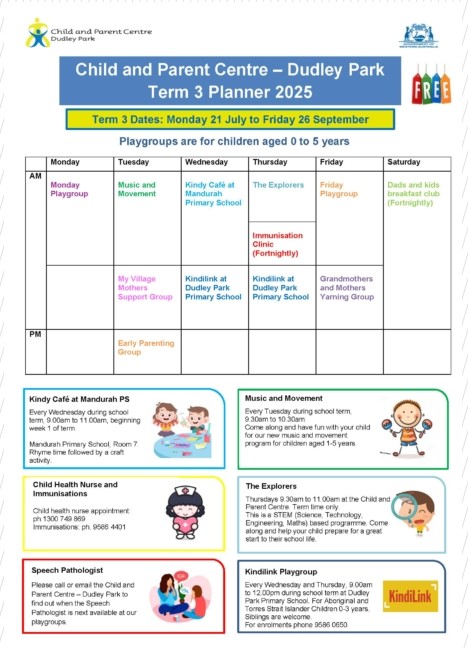 Community Events and Training – Outside School Hours Care